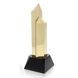 Hexagon Gold/Gold Metal Trophy | Society Awards